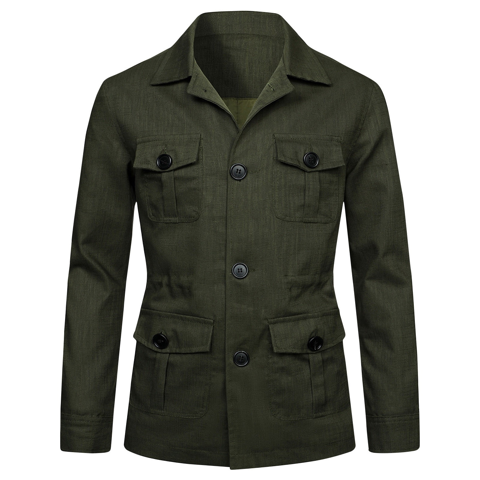 Dovford Men's Safari Jacket Lightweight Safari Casual Jackets Men ...