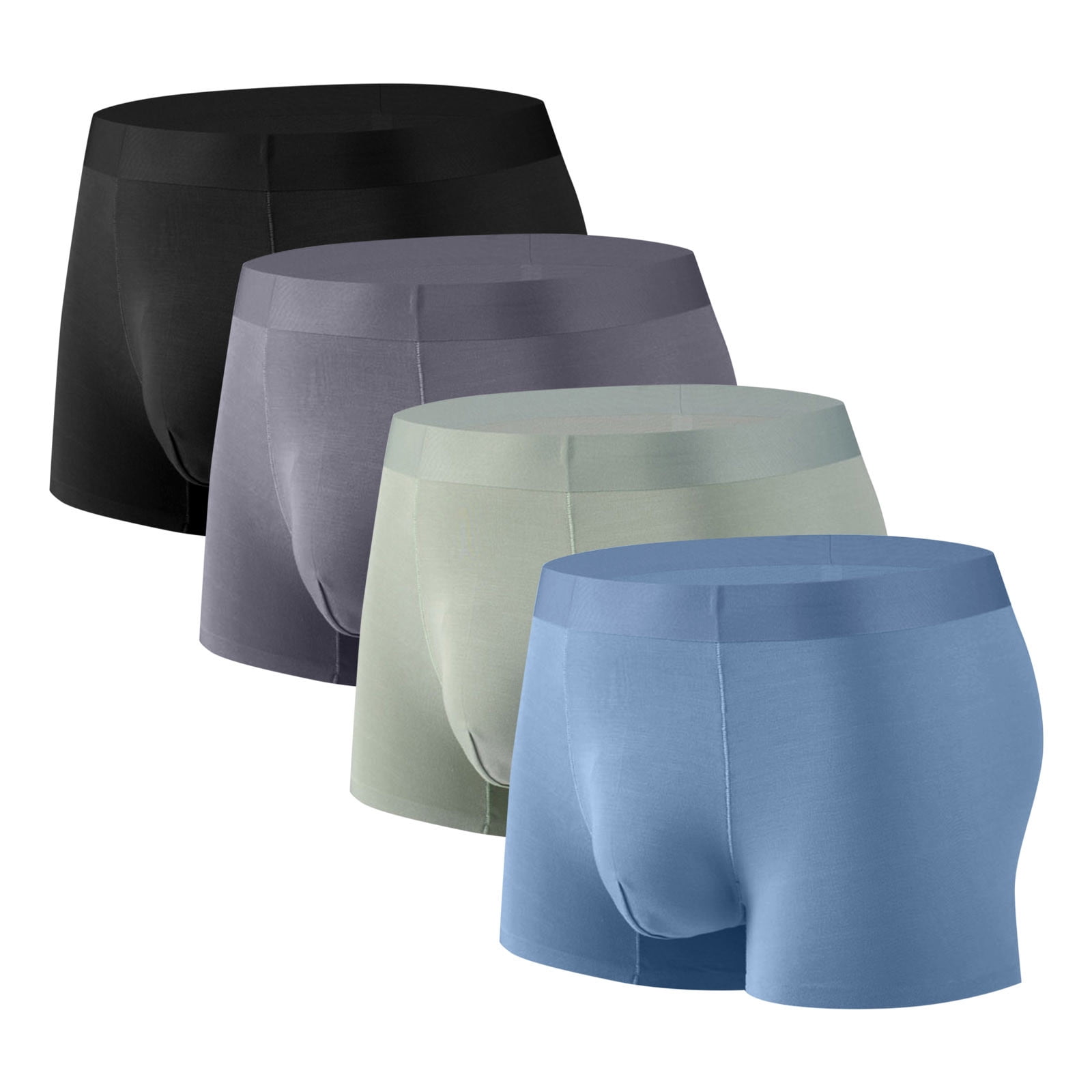 Dovford Men's Underwear Boxer Briefs Fly with Built-in 3D Pouch ...
