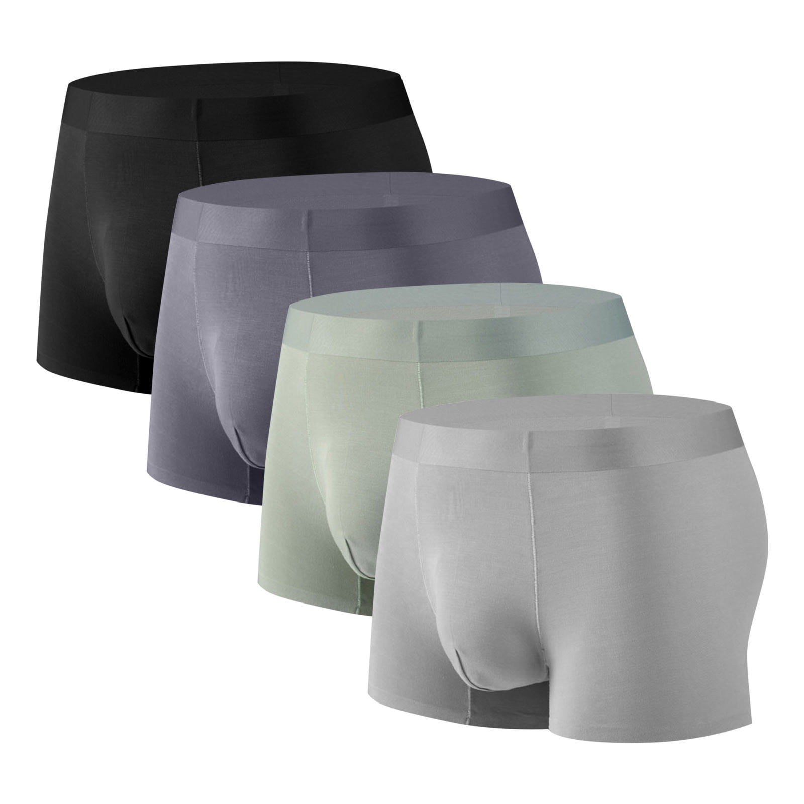Dovford Men's Underwear Boxer Briefs Fly with Built-in 3D Pouch ...