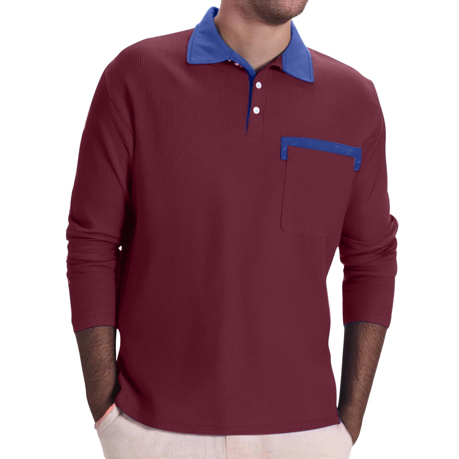 Dovford Men's and Big Men's Shirts Long Sleeve Tops for Men Collared ...