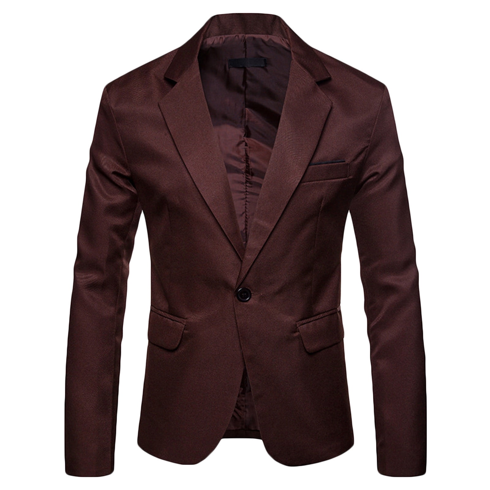 Dovford Mens Blazers Slim Fit Business Casual Men Suit Sport Coat One ...