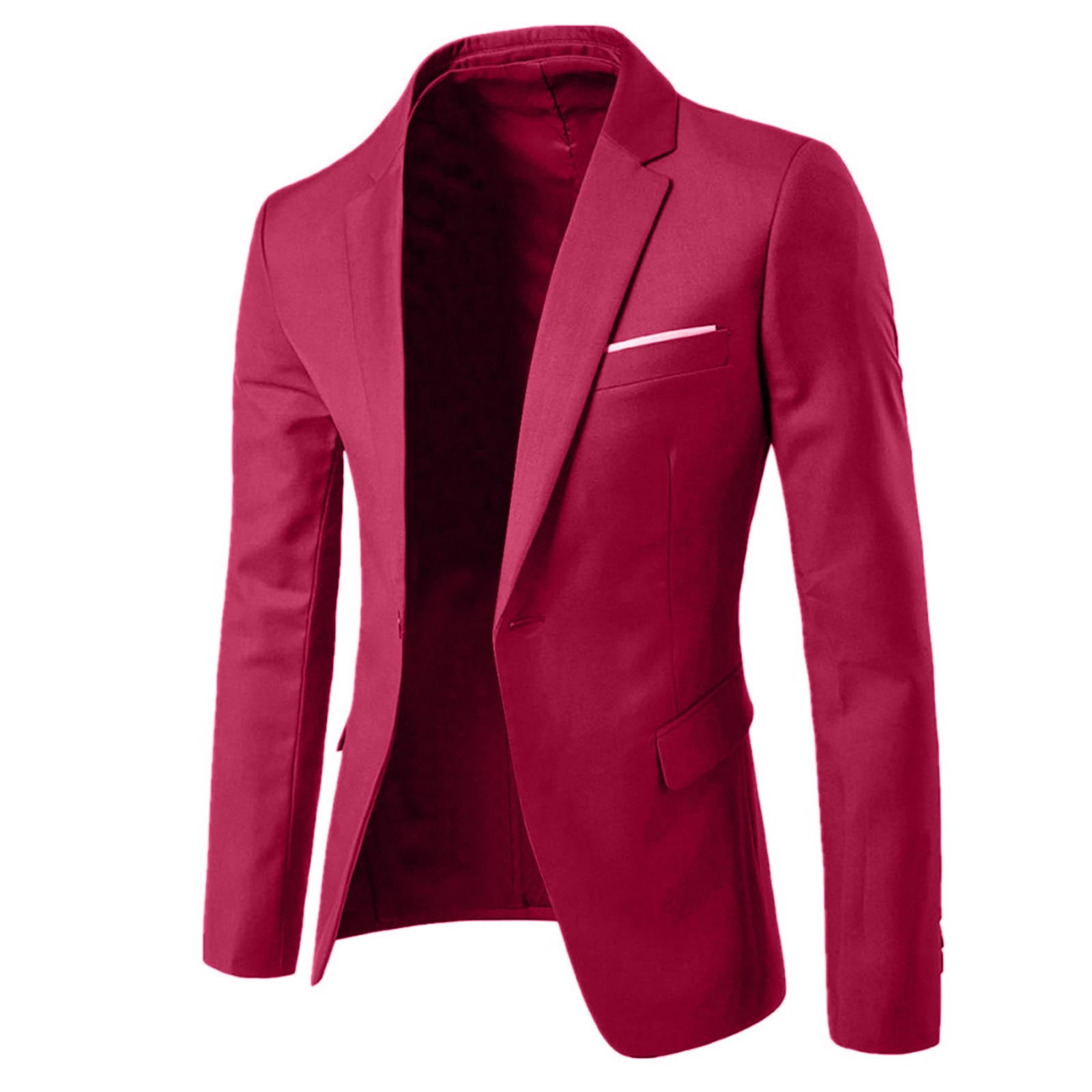 Dovford Mens Blazers Slim Fit Business Casual Men Suit Sport Coat One ...