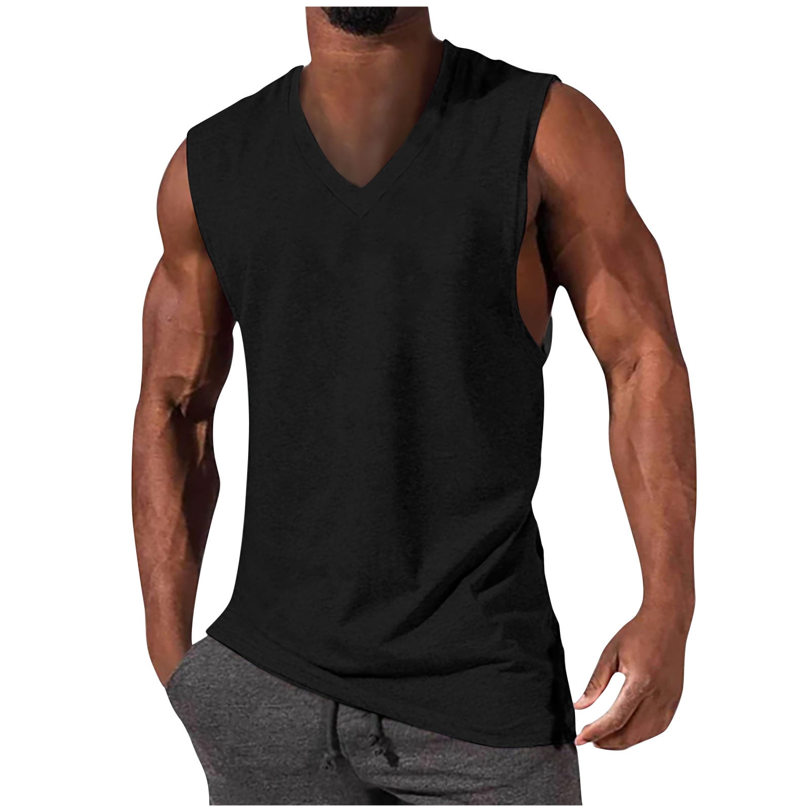 Dovford Mens Cut Off Shirts, Muscle Tank Tops for Men, Gym Bodybuilding ...