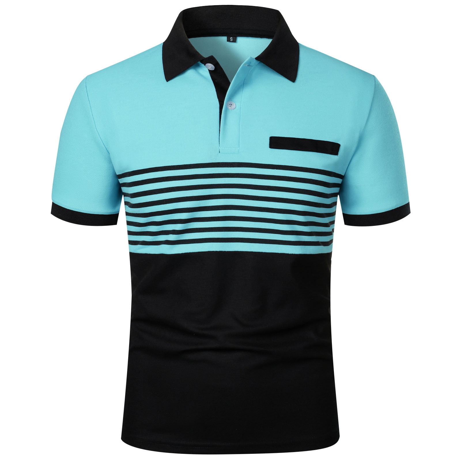 Dovford Mens Golf Shirt Moisture Wicking Dry Fit Print Performance ...