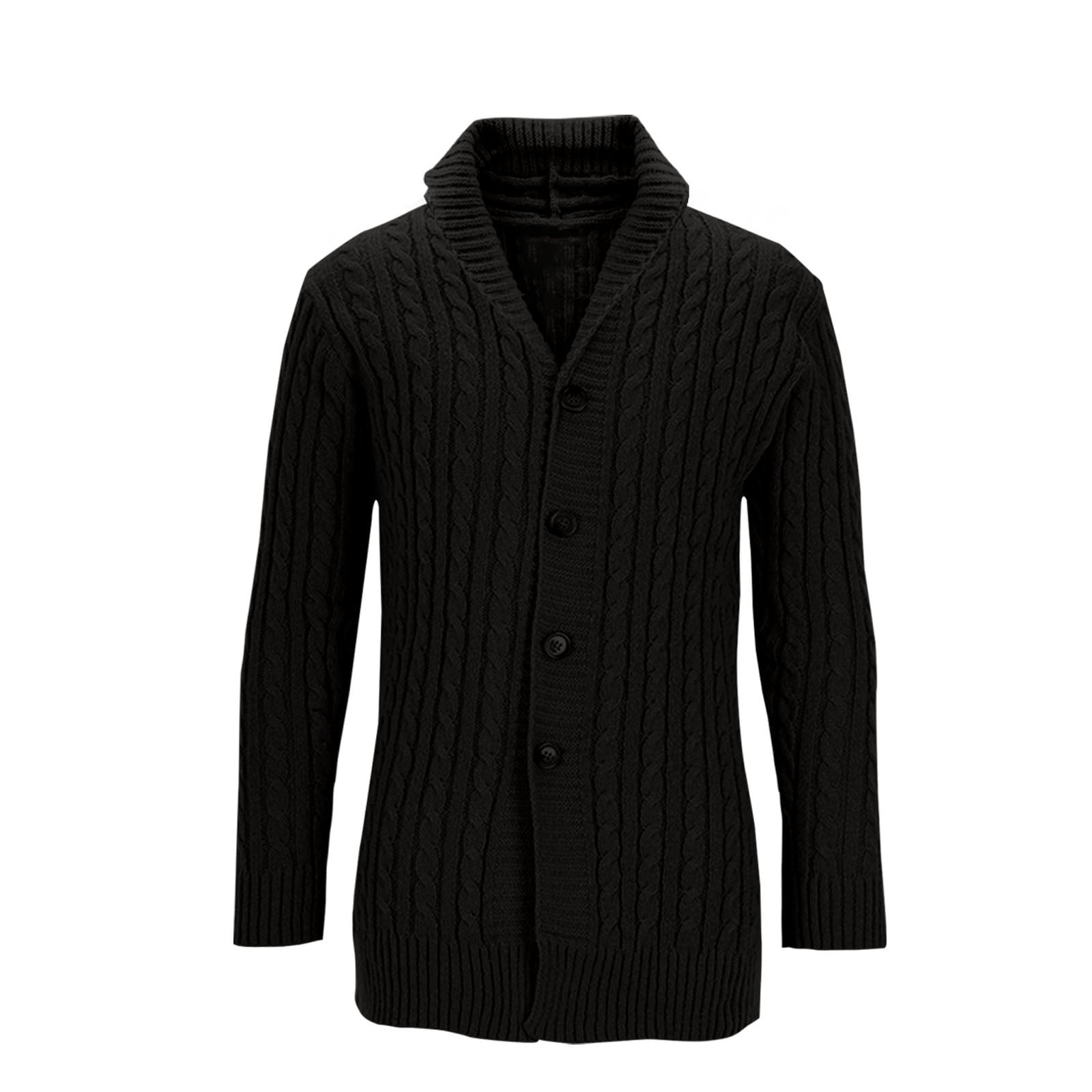 Dovford Mens Long Open Front Cardigan Sweater Lightweight Hooded ...