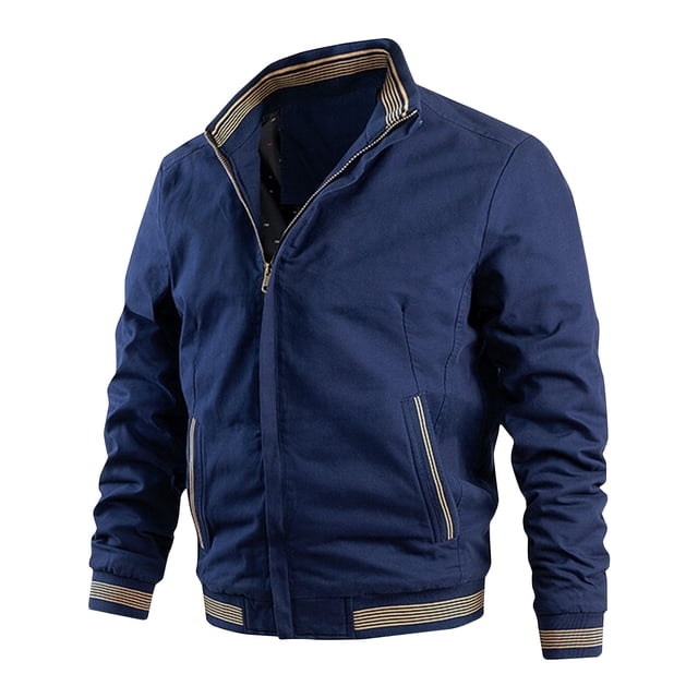 Dovford Mens Nylon Bomber Jacket |Mens Waterproof Lightweight Jackets ...