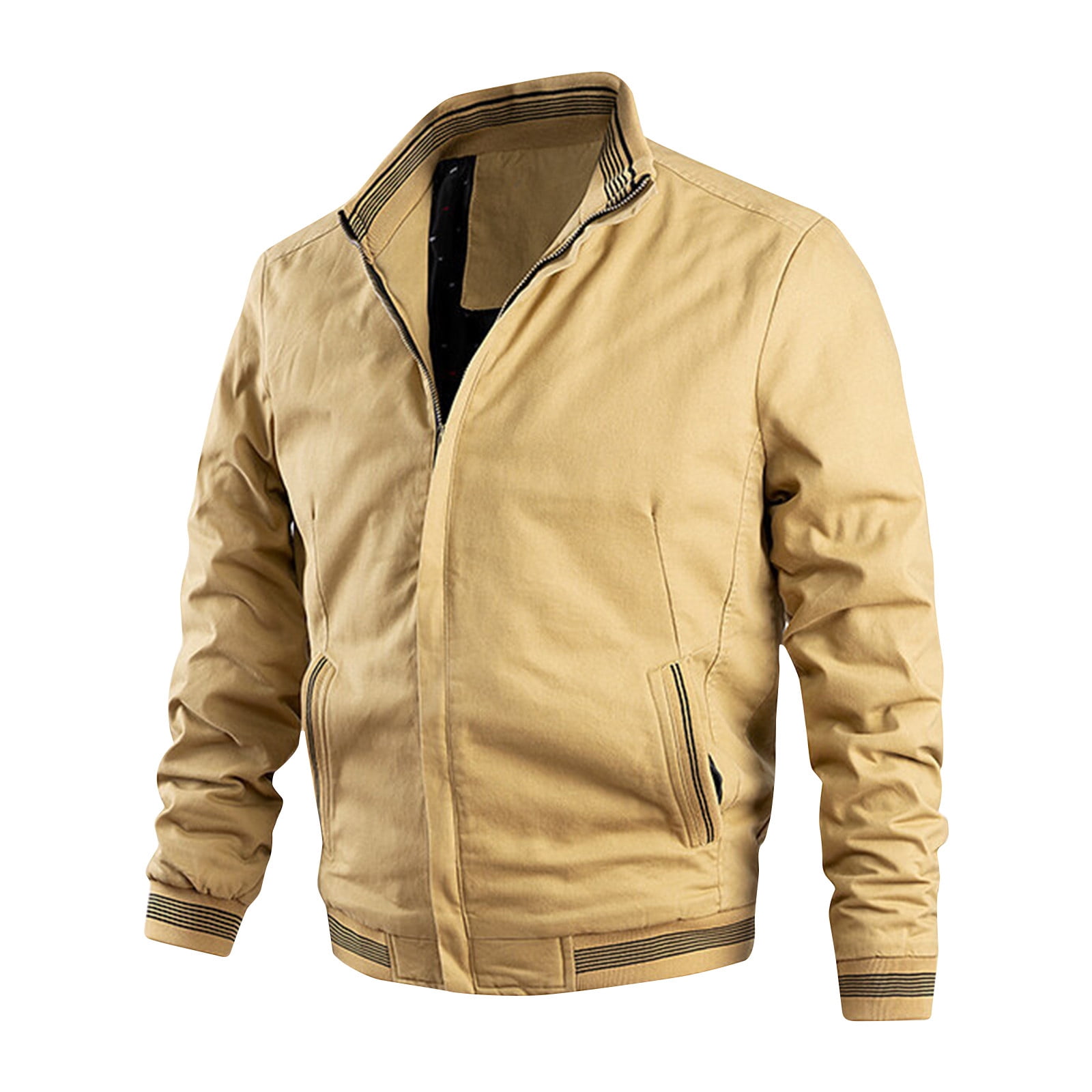 Dovford Mens Nylon Bomber Jacket |Mens Waterproof Lightweight Jackets ...