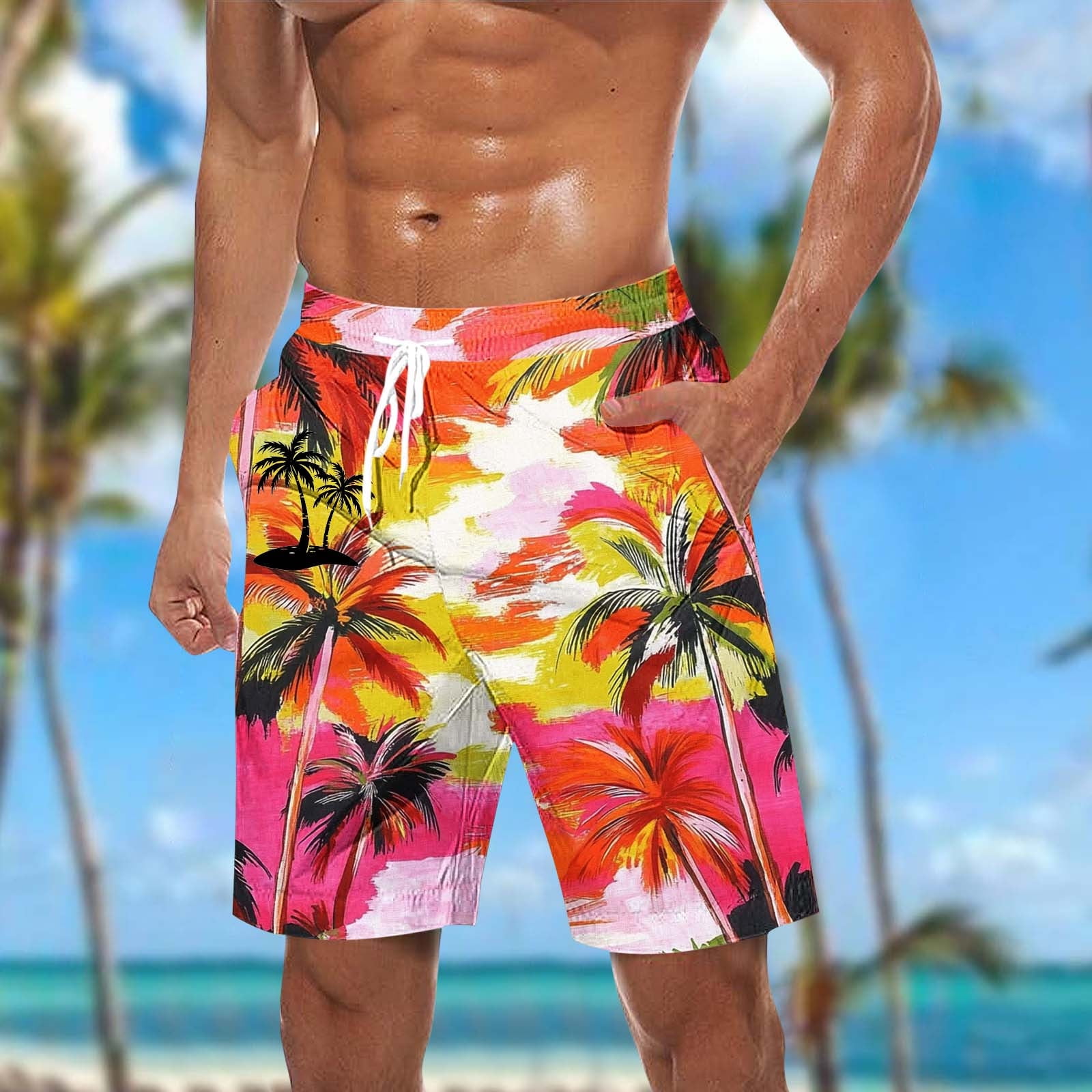 Dovford Mens Swim Trunks Long, Quick Dry Mens Boardshorts, 9 Inches ...