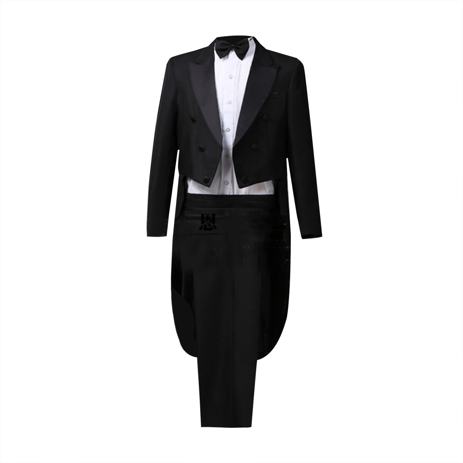 Dovford Mens Tailcoat Suit Jacket Tuxedo Double Breast Swallow Tail ...