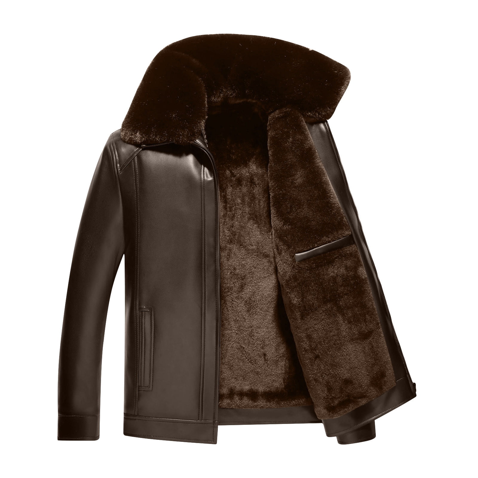 Dovford Mens Wool Trench Coats Long Wool-Blend Peacoats Classic Jackets ...