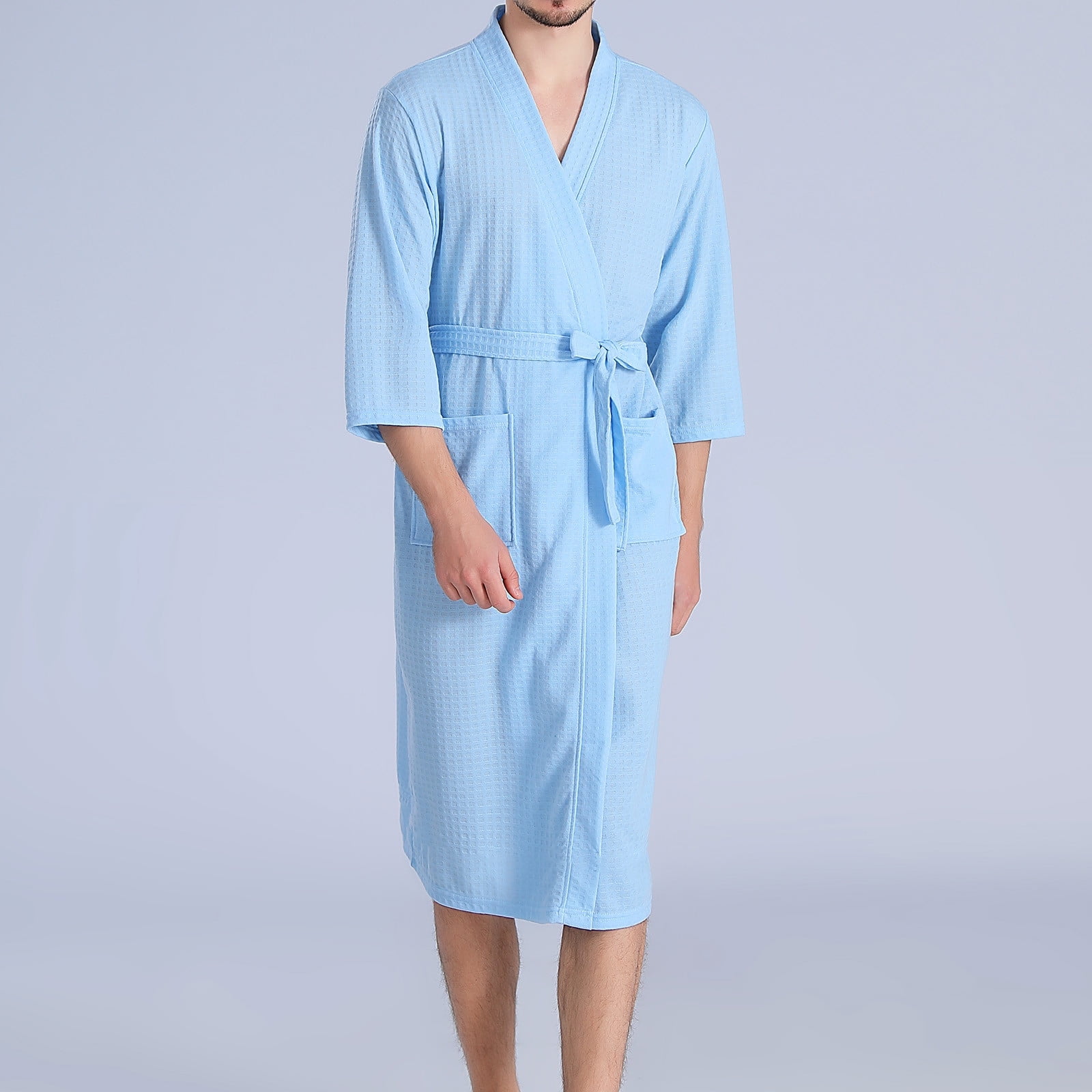 Dovford Terry Cloth Robes for Men Big and Tall Short Mens Kimono Robe ...