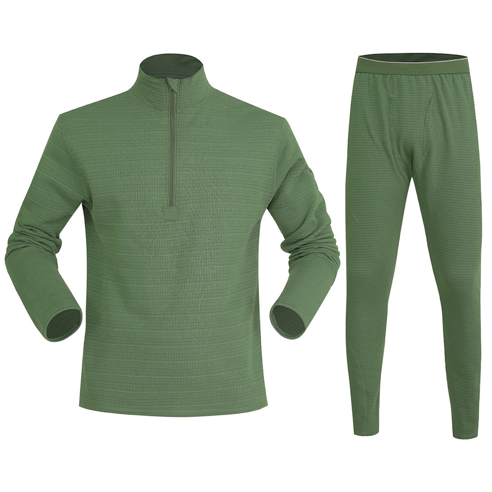 Dovford Thermal Underwear for Men Long Johns for Men Quarter Zip Top ...