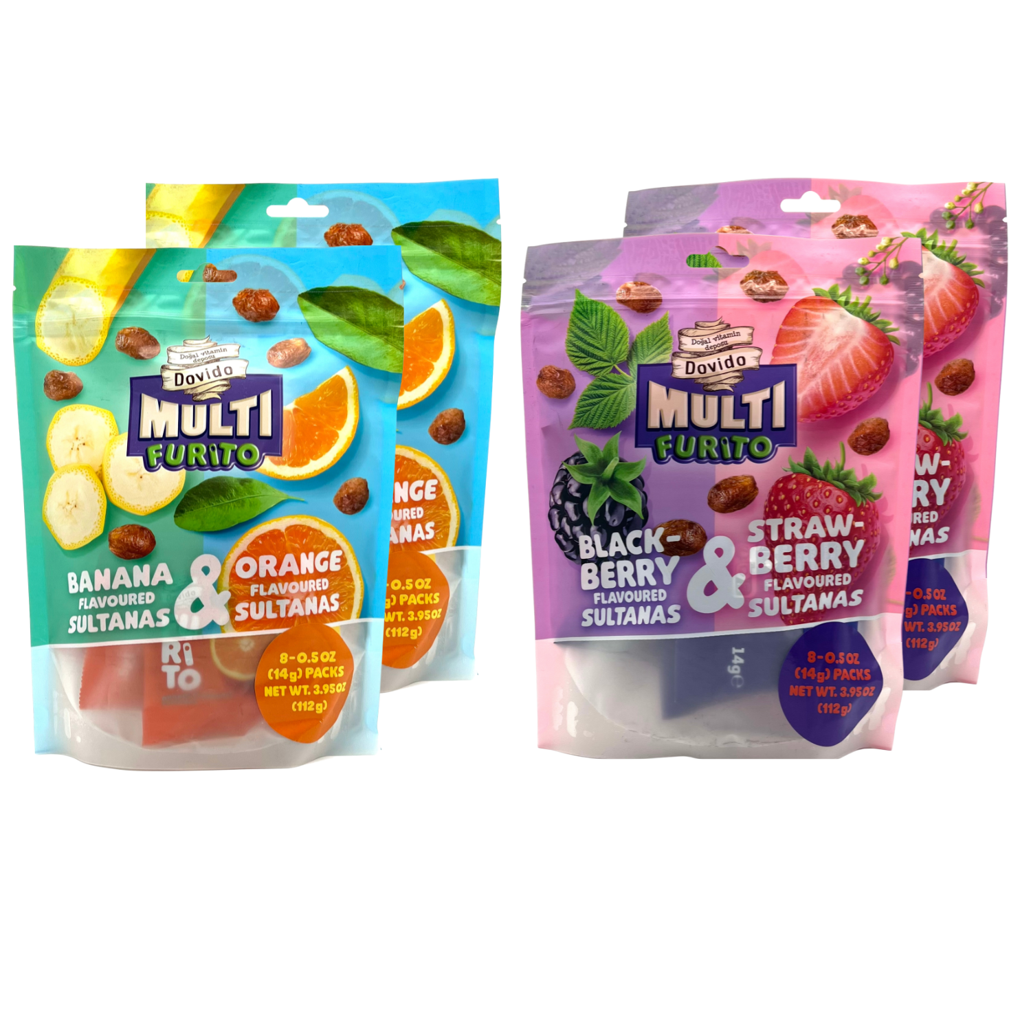 Dovido Naturally Flavored Raisins,Healthy Snacks for Kids,4 Pack-3.95 ...