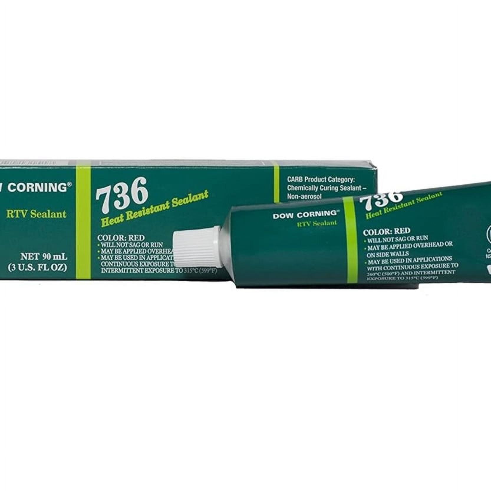 Dow Corning 2423472 736 Red Heat Resistant Sealant -65 to 260 Degree C ...