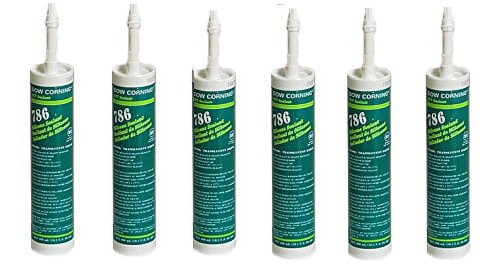 Dow Corning 786 Translucent White Silicone RTV Sealant 6 Pack - Walmart.com