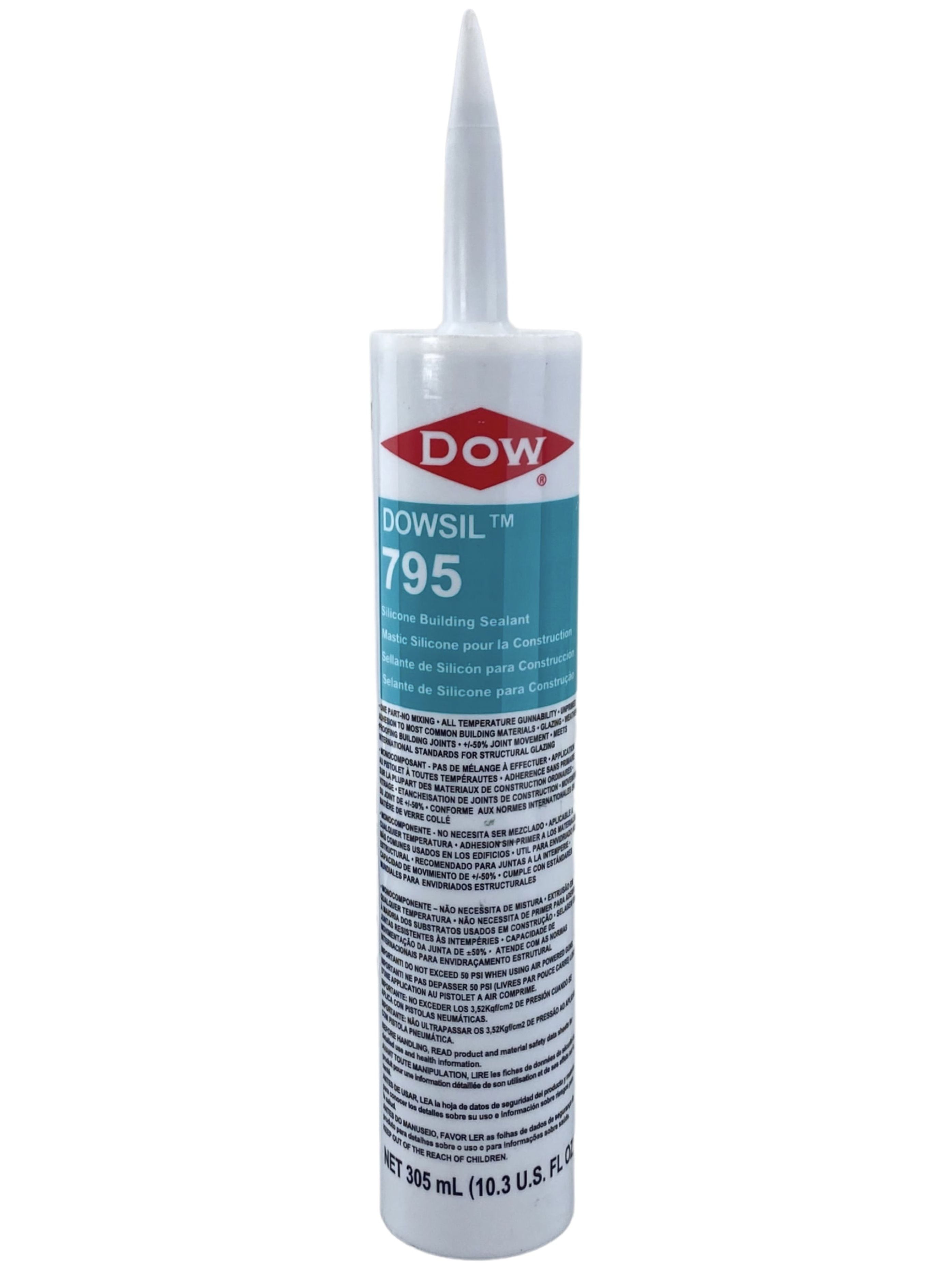 Dow Corning 795BL Black 795 Silicone Building Sealant - Cartridge - Walmart.com
