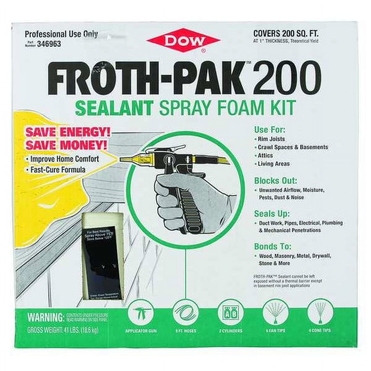 FROTH-PAK Gap Filler Outdoor Construction Spray Foam Sealant System ...