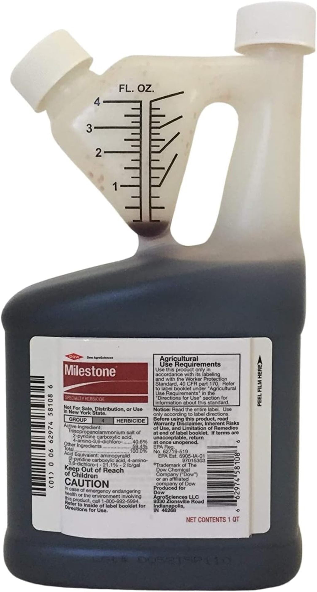 Dow Milestone Specialty Herbicide with Aminopyralid 32 oz - Walmart.com