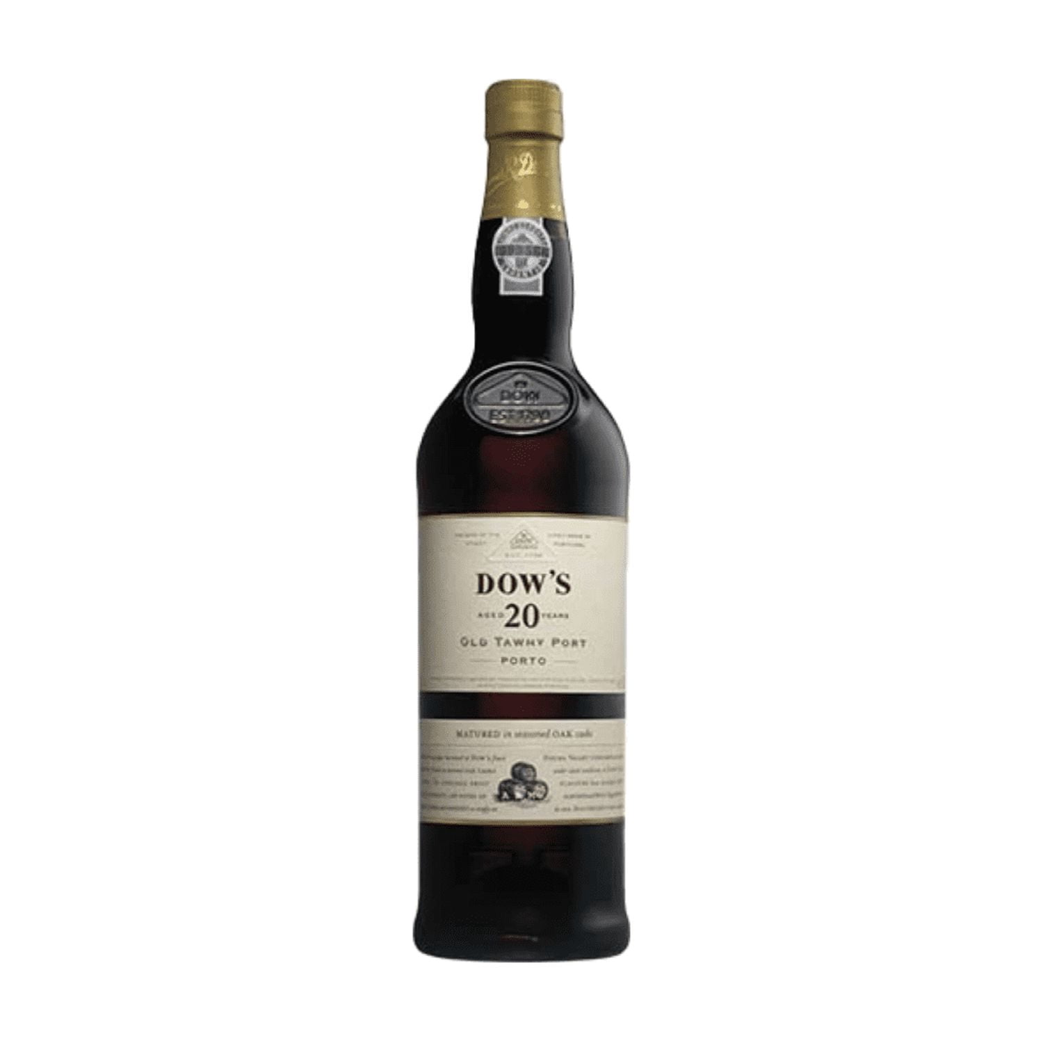 Dow's 20-Year Tawny Port Extra Dry Fortified Wines Port, 750 ml Glass ...