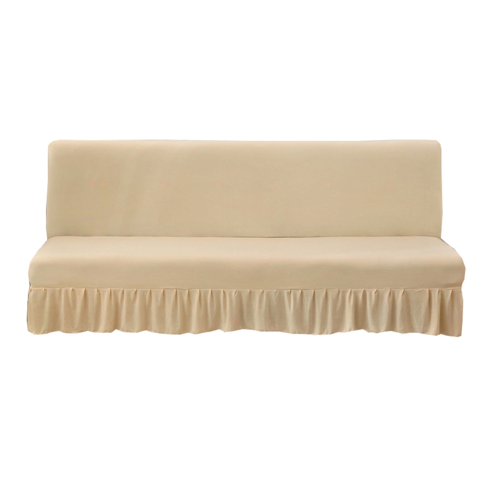 Dowbom Armless Futon Slipcover with Skirt,Stretch Foldable Sofa Bed ...
