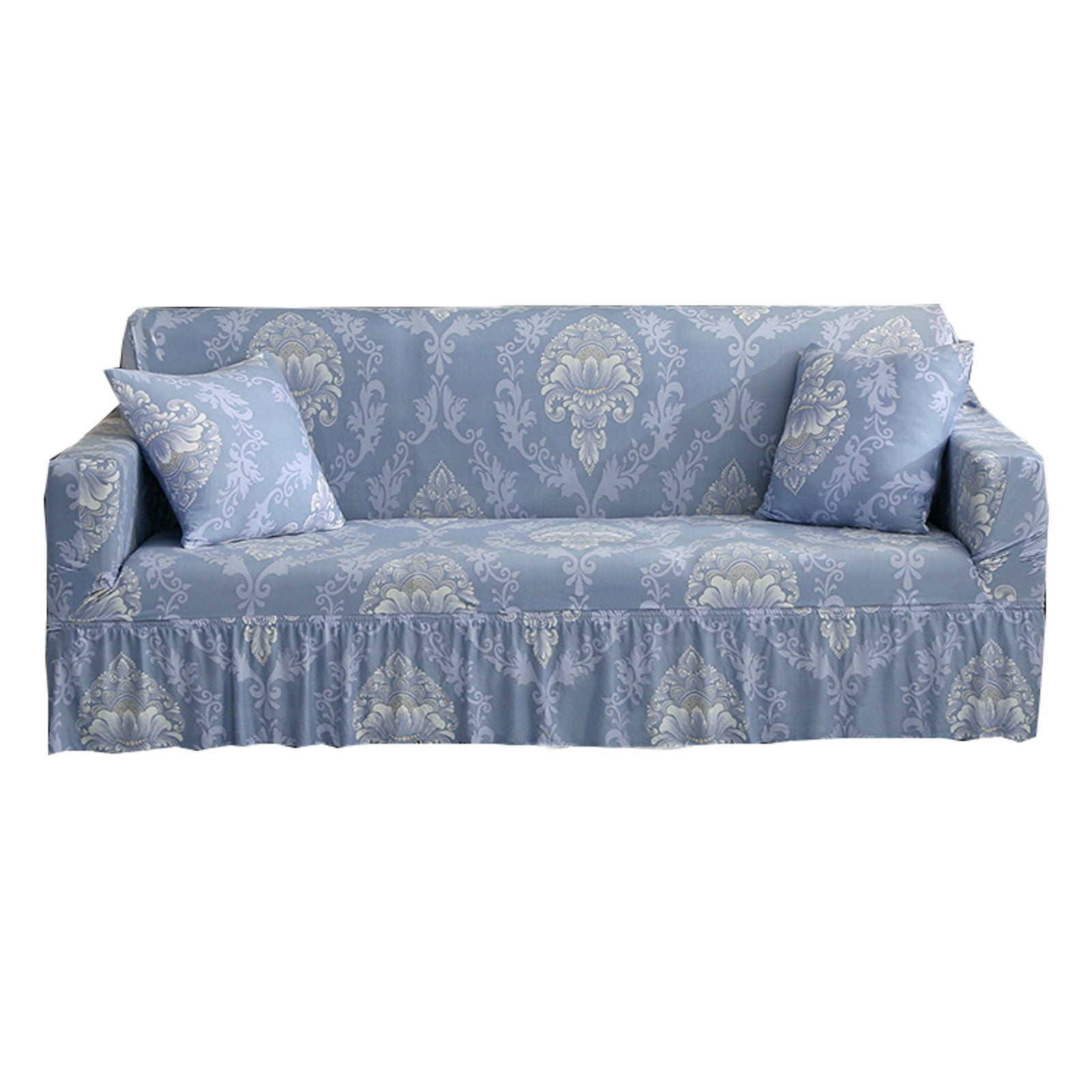 Dowbom Printed Sofa Cover with Skirt,Stretch Sofa Slipcover for 1 2 3 4 ...