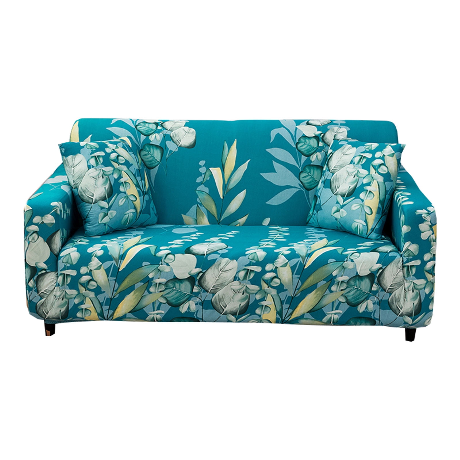 Dowbom Printed Sofa Cover,Stretch Sofa Slipcover with 2 pcs Pillow ...