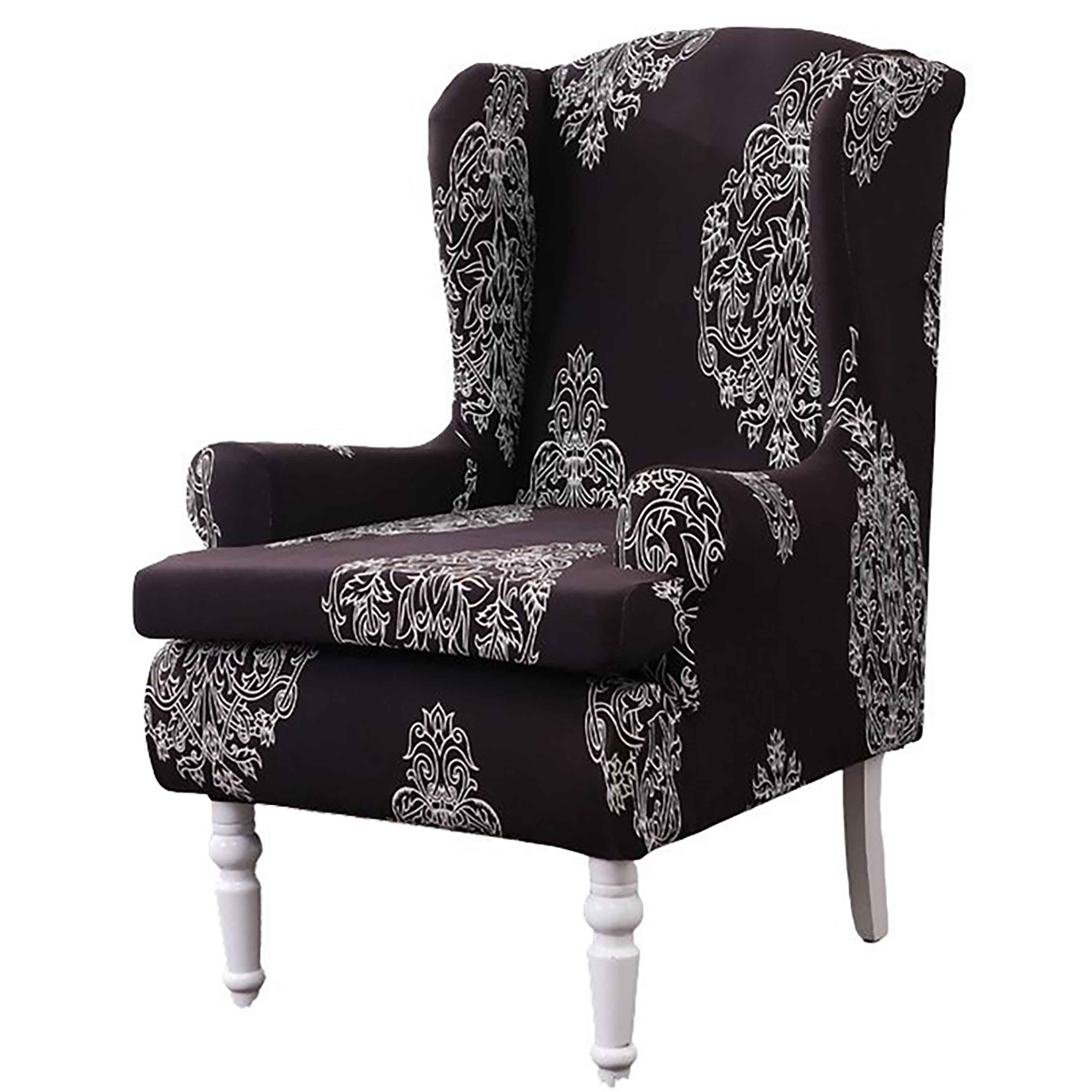 Dowbom Wingback Chair Slipcover with arms, Stretch Wing Chair Covers ...
