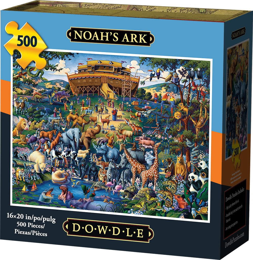 Dowdle Folk Art Puzzles DHF10 - Noah's Ark Puzzle, 500 Pieces - Walmart.com