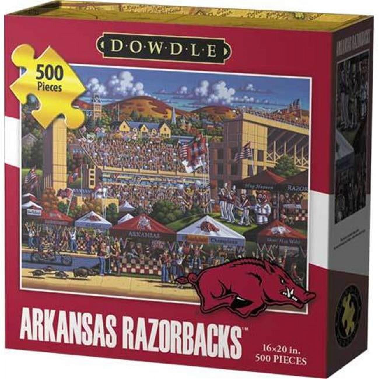 Dowdle Jigsaw Puzzle Arkansas Razorbacks 500 Piece College Football ...