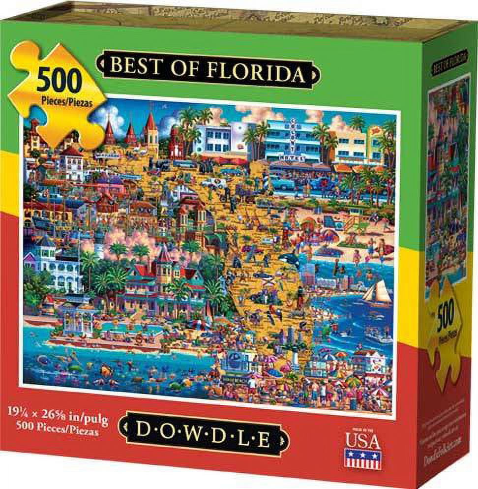 Dowdle Jigsaw Puzzle, Florida Beaches, 500 Pieces, 16x20 Inches ...