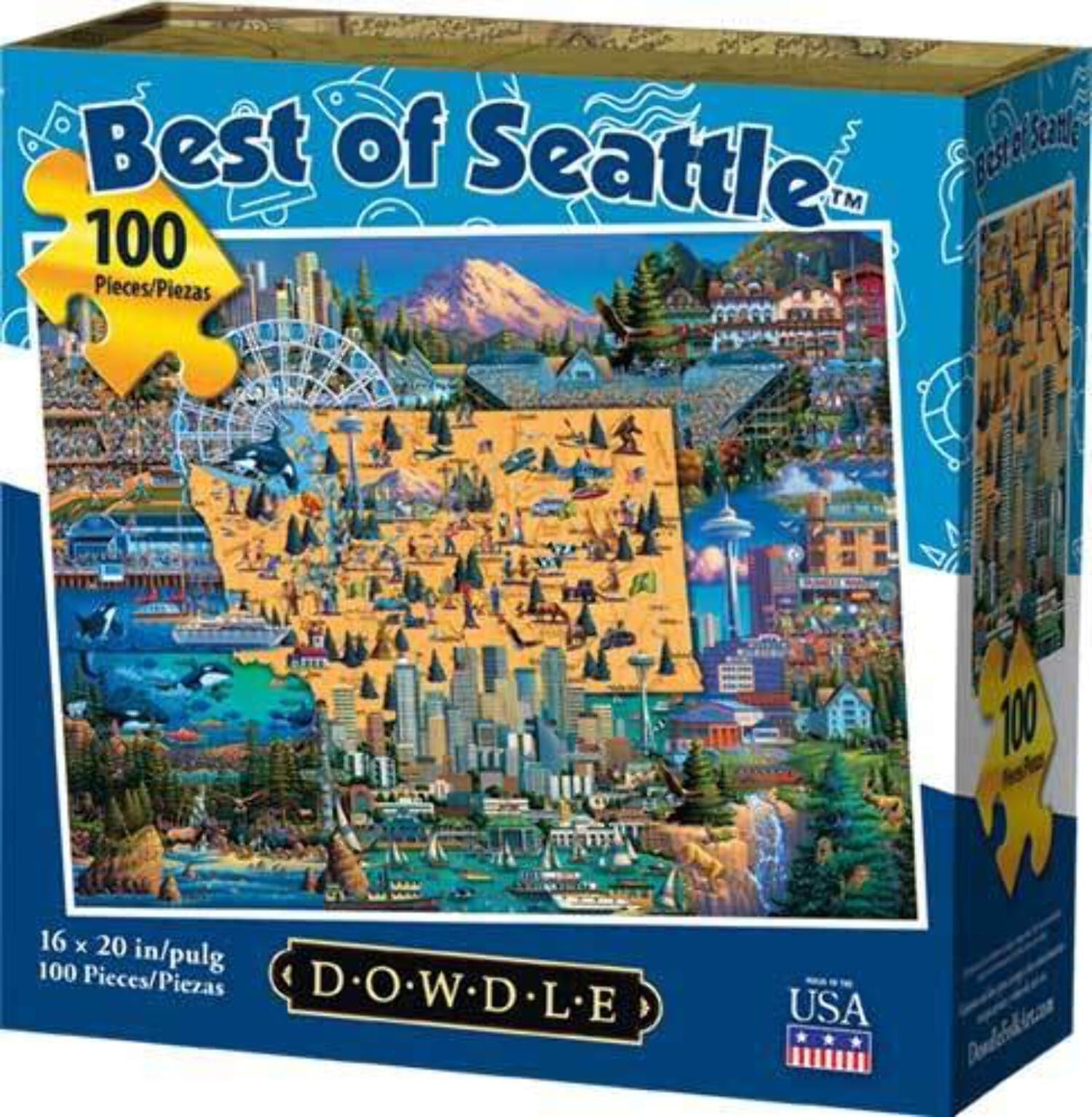 Dowdle Jigsaw Puzzle - Best of Seattle - 100 Piece - Walmart.com