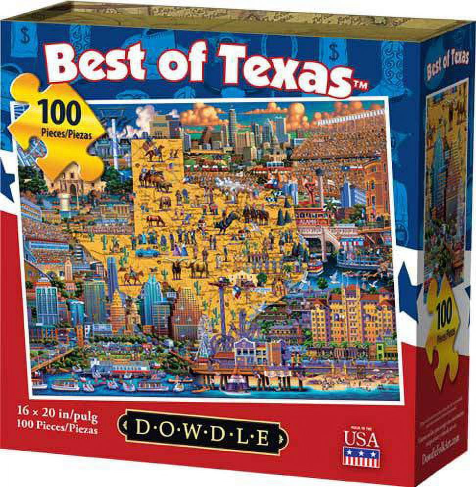Dowdle Jigsaw Puzzle - Best of Texas - 100 Piece - Walmart.com