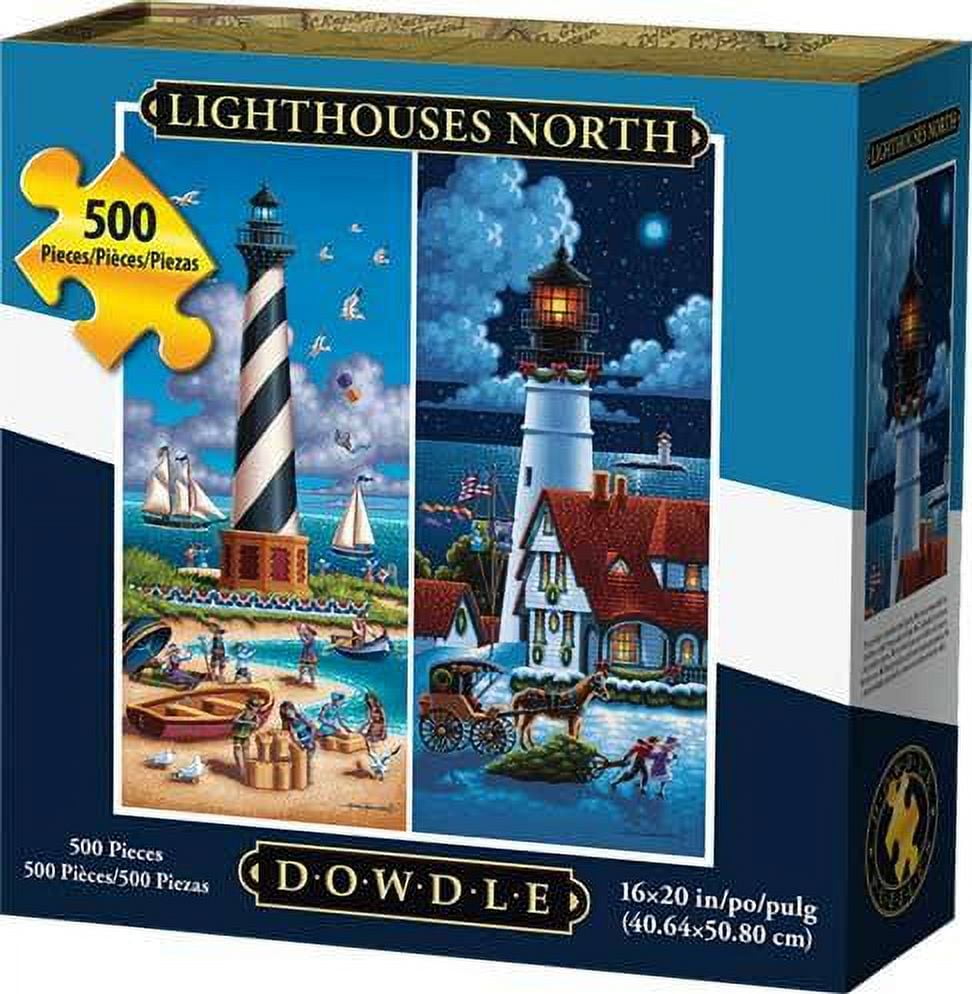 Dowdle Jigsaw Puzzle - Lighthouses North - 500 Piece - Walmart.com