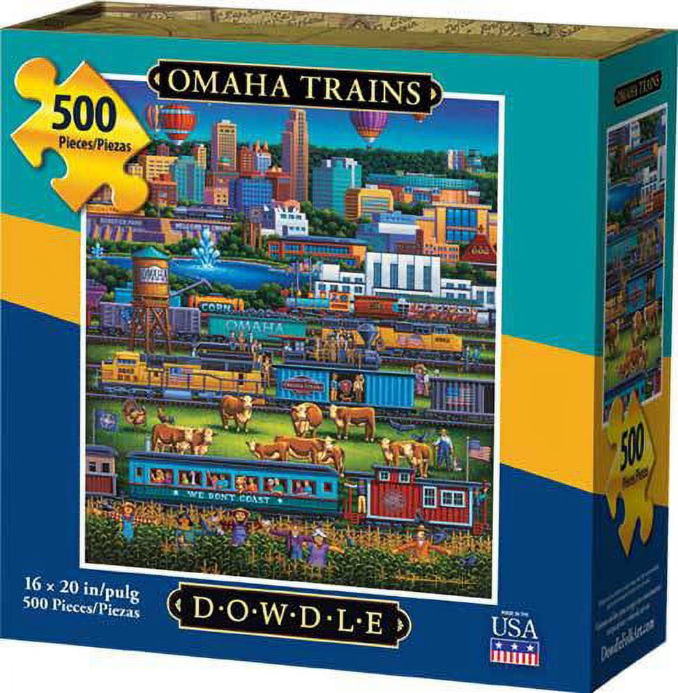 Dowdle Jigsaw Puzzle - Omaha Trains - 500 Piece - Walmart.com