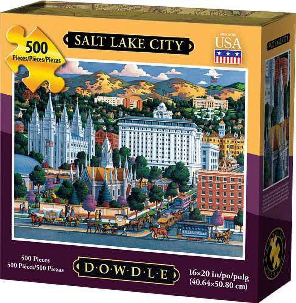 Dowdle Jigsaw Puzzle - Salt Lake City - 500 Piece - Walmart.com