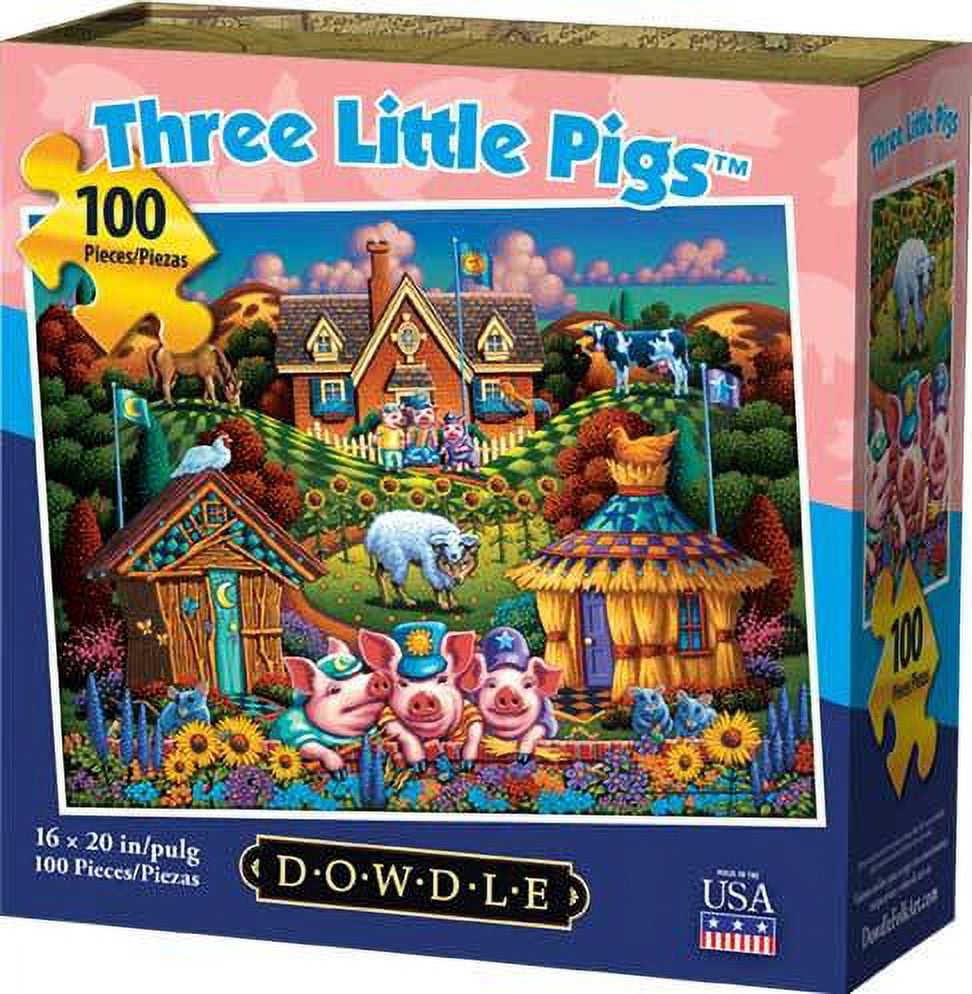 Dowdle Jigsaw Puzzle - Three Little Pigs - 500 Piece - Walmart.com