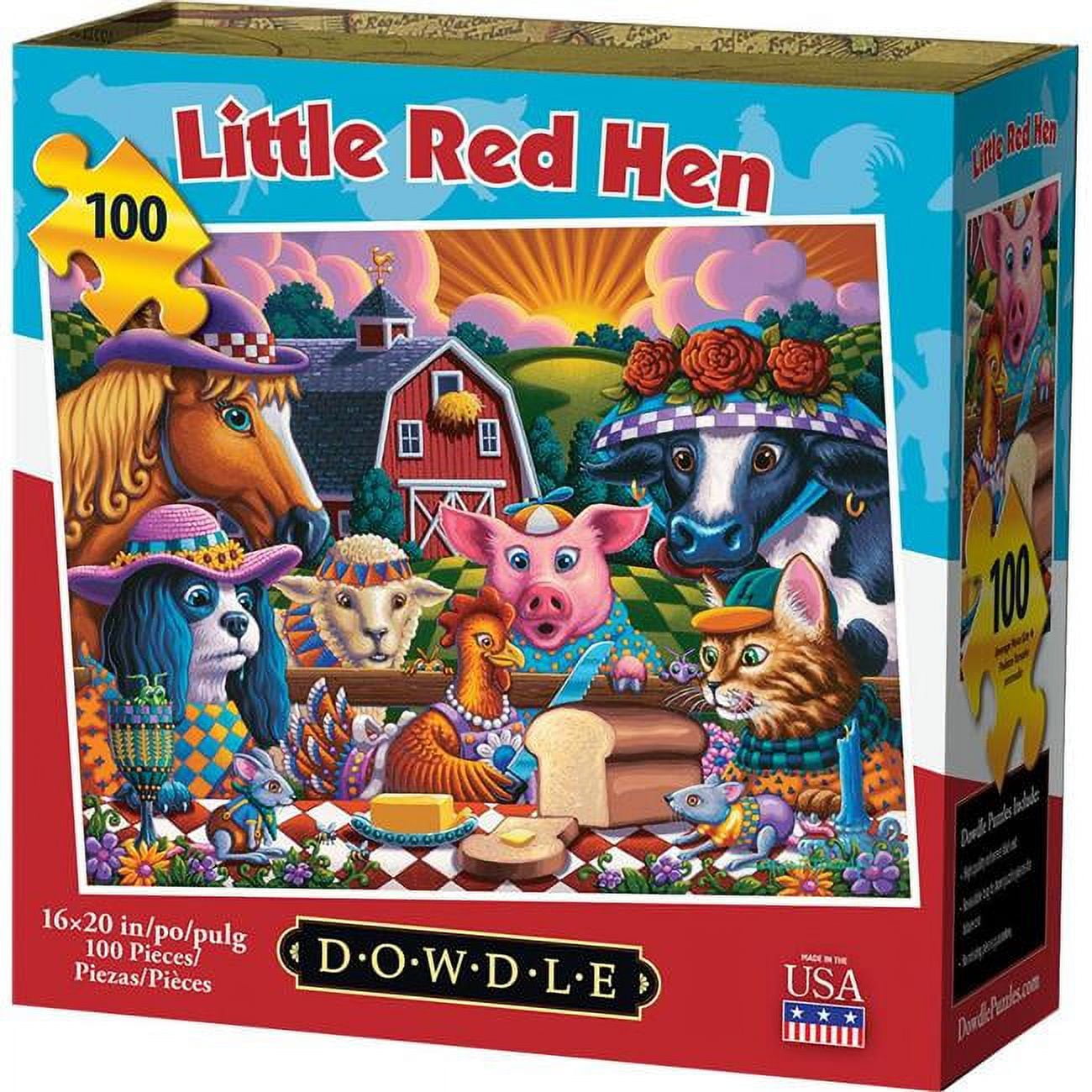 Dowdle Little Red Hen Puzzle, 100 Piece - Walmart.com