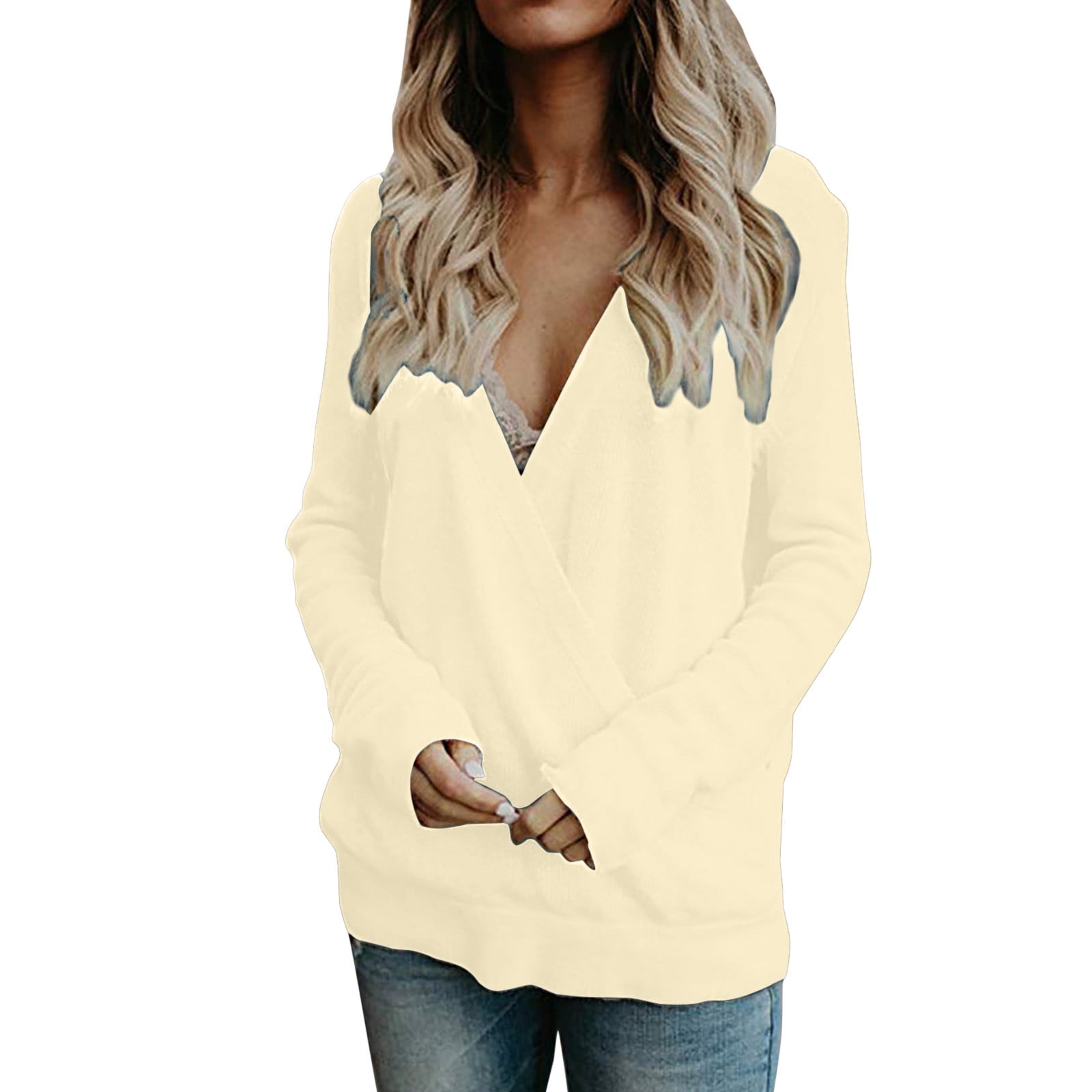 Dowegor Womens Autumn Winter Fashion Long Sleeve Sexy Pullover Sweater ...