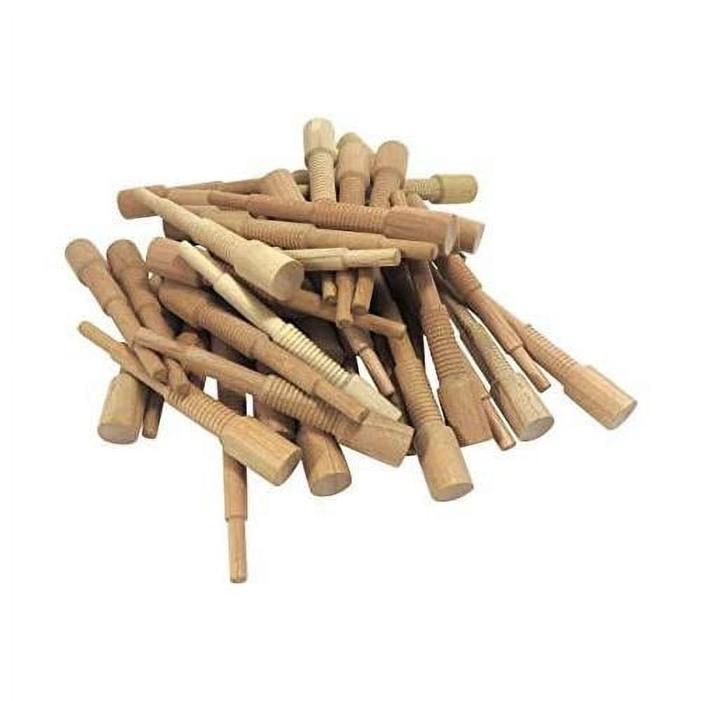 Dowel C12D11-100 Set Of 100 Each 1X Cherry Stepped Dowels 3/8 Inch ...