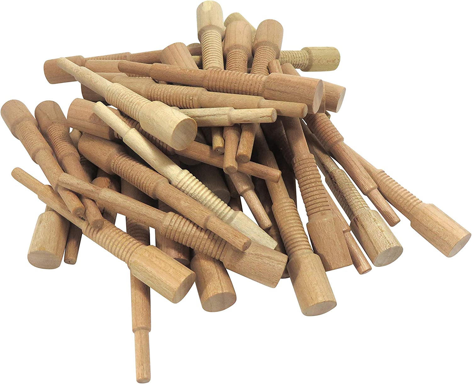 Dowel C12D11-100 Set of 100 Each 1X Cherry Stepped Dowels 3/8 Inch ...