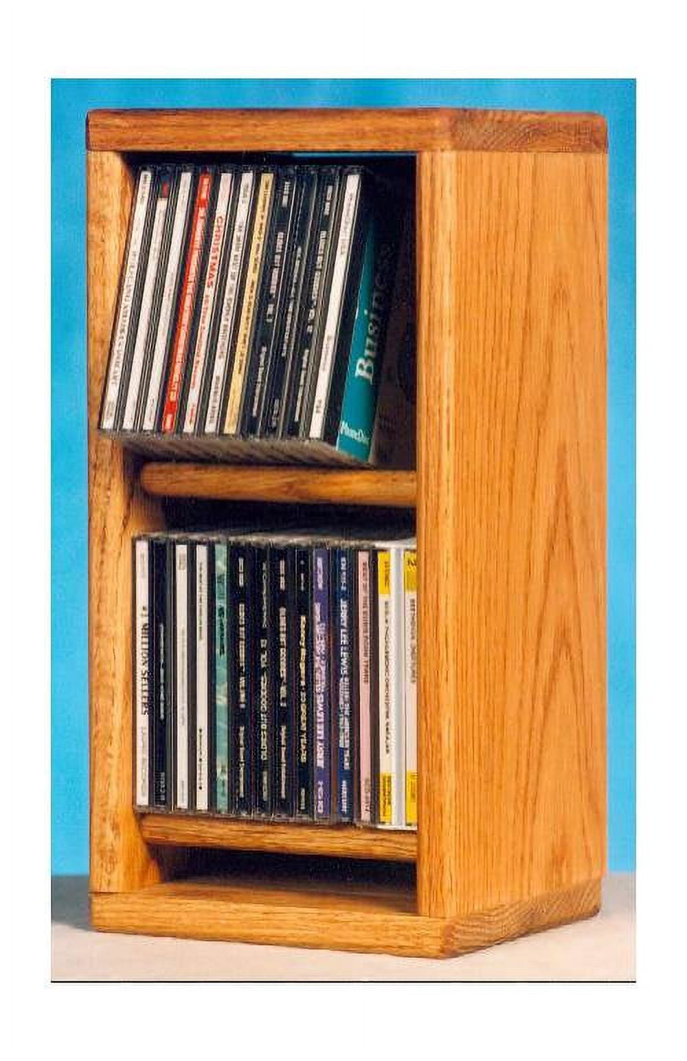 Dowel CD Storage Rack (Honey Oak) - Walmart.com