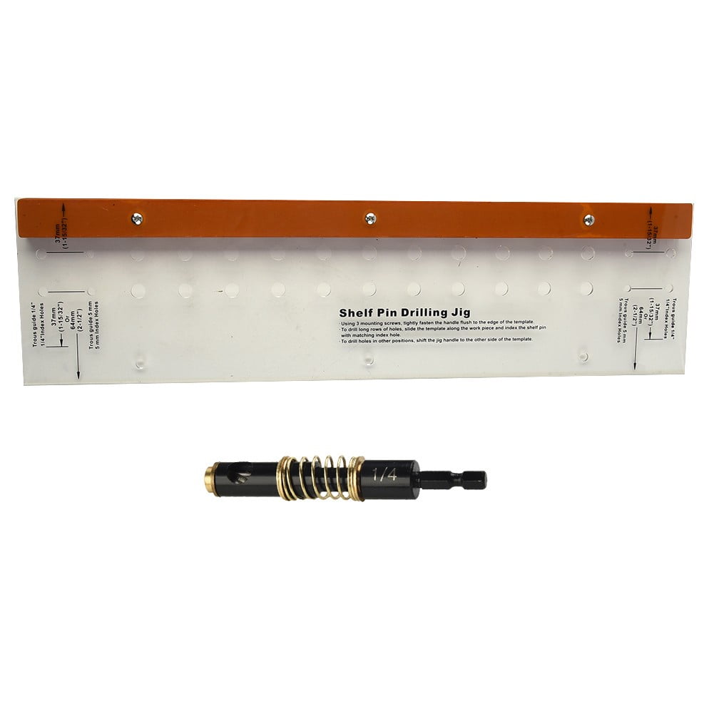 Dowel Jig Shelf Pin Drilling Furniture Cabinet Door Hole Drill Guide ...