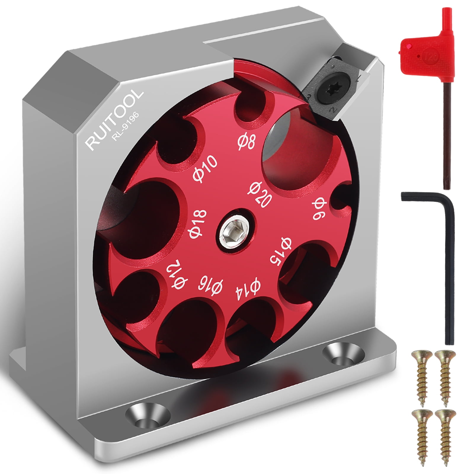 Dowel Maker Jig Aluminium Drill Rounding Tool with Indexable Round ...