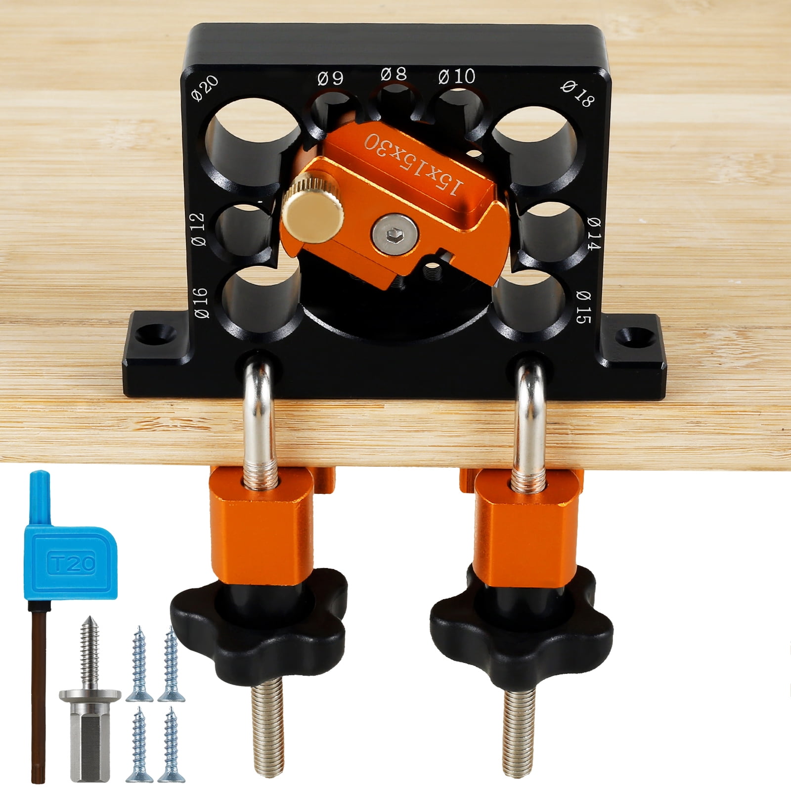 Dowel Maker Jig Kit Adjustable Dowel Maker Cutter 9 Holes Aluminum ...