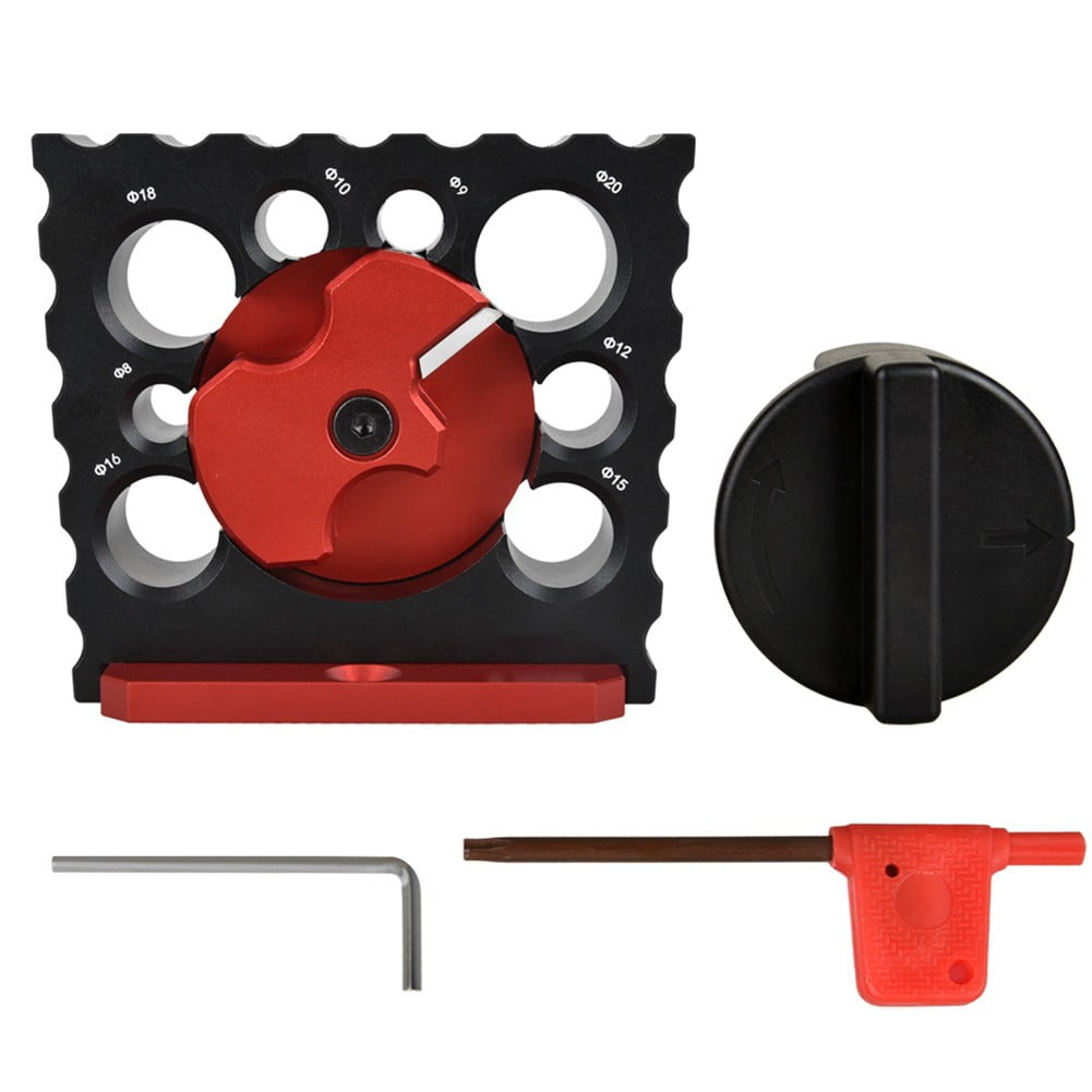 Dowel Maker Jig Kit Aluminum Alloy 8 Holes Adjustable Dowel Cutter ...