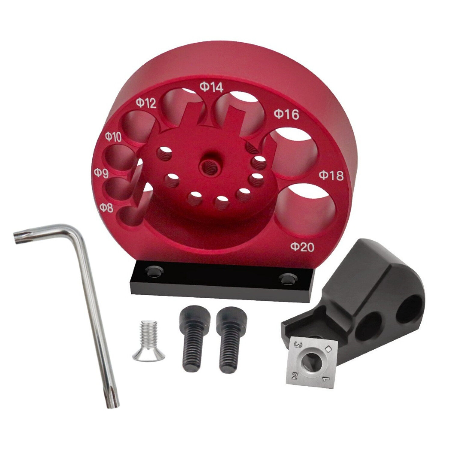 Dowel Maker Jig Kit Aluminum Alloy Square Wood Bar Turning Round ...