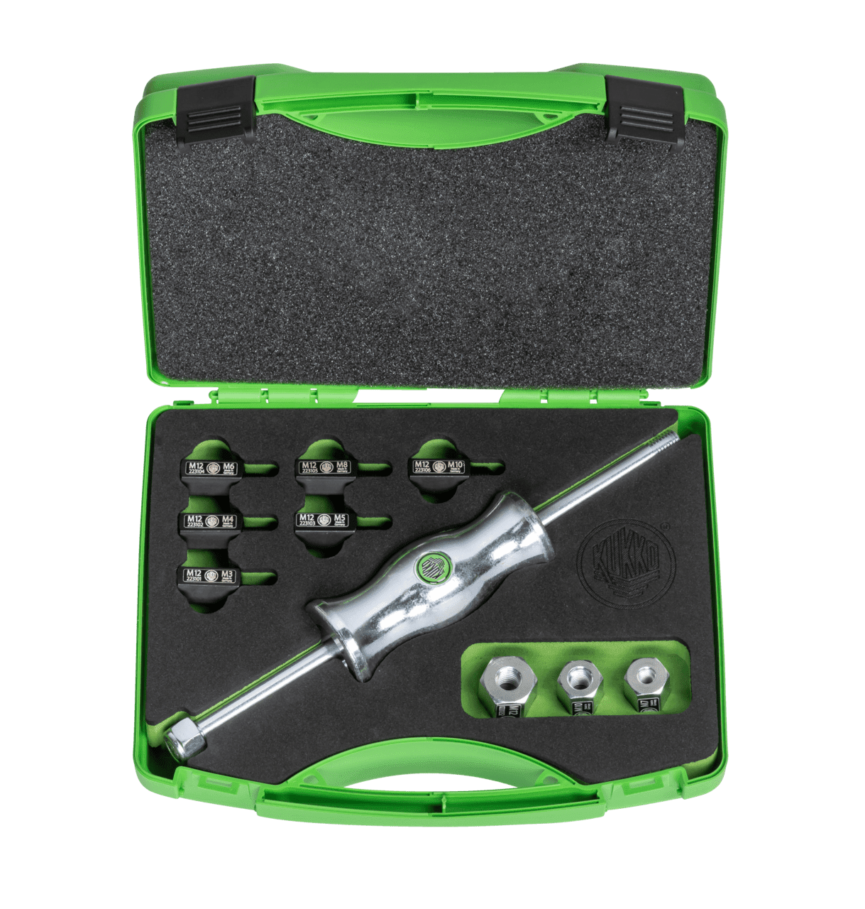 Dowel Pin Puller Kukko KS-22-01 Set of Slide Hammer in Case 11 3/8 inch ...