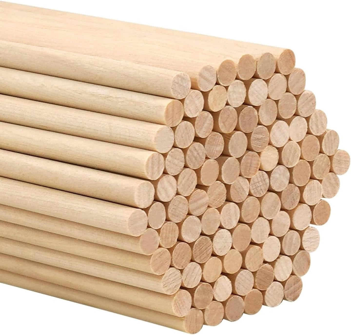 Dowel Rods Wood Sticks Wooden Dowel Rods 1/4 X 12 Inch Wooden Dowels ...