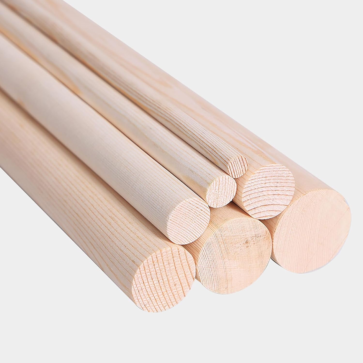 Dowel Rods Wood Sticks Wooden Dowel Rods Unfinished Hardwood Sticks ...