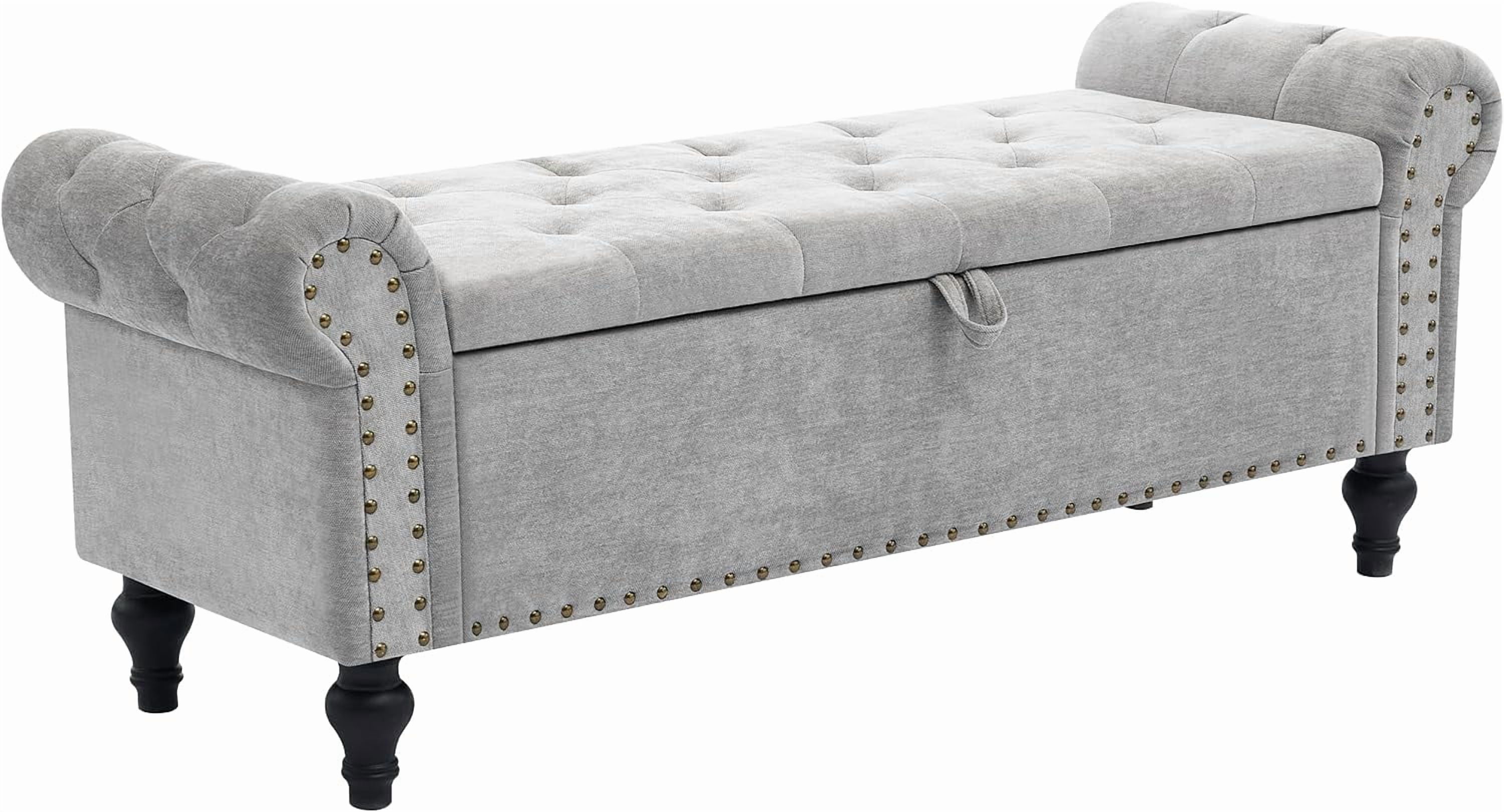 Dowiean 51" Storage Ottoman Bench, End of Bed Bench for Bedroom, Window ...
